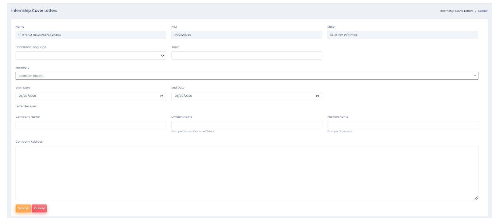Panduan Pengisian Form Surat Pengantar KPPM di TOSS
